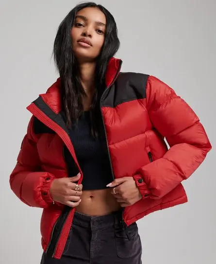 Pockets For Women - Superdry Women's Sportstyle Code Puffer Jacket Red ...